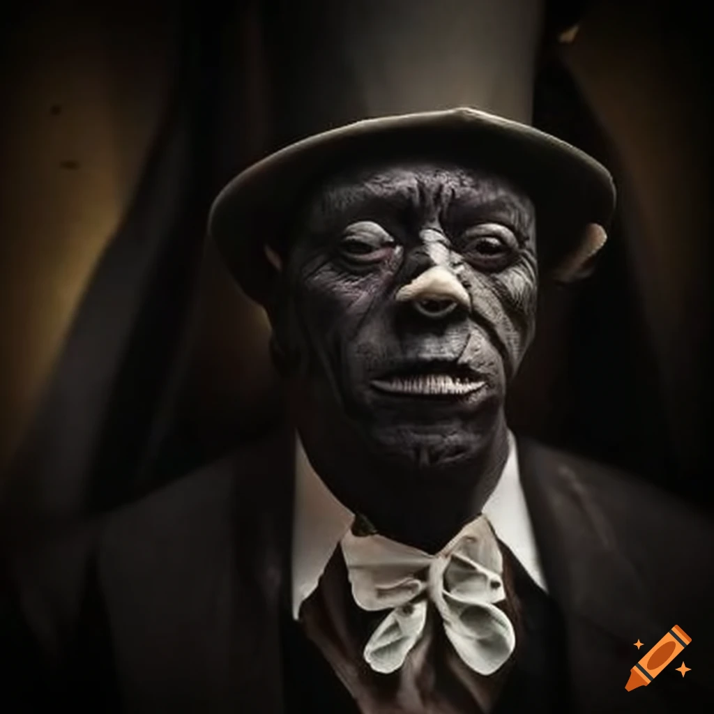 Portrait of a powerful and mysterious figure on Craiyon