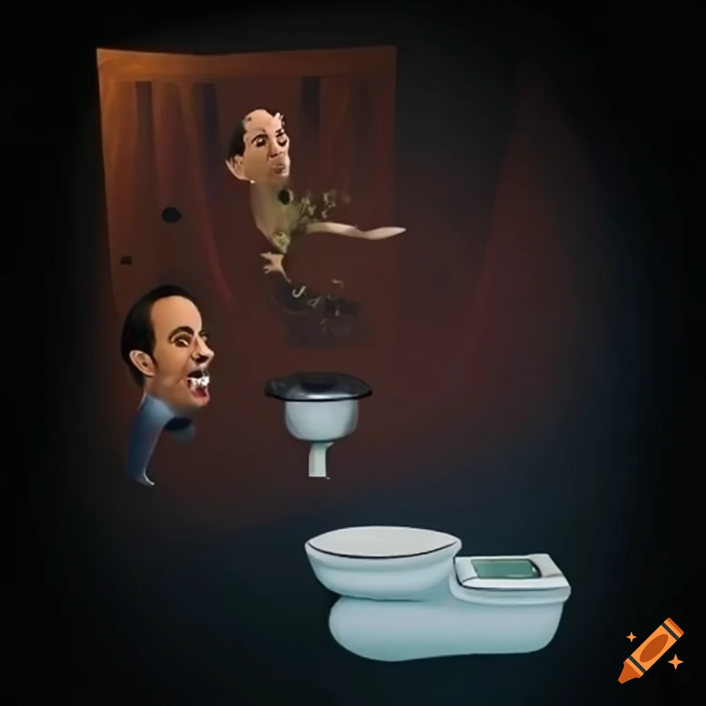 Grotesque surreal illustration of Jerry Seinfeld and a floating toilet ...