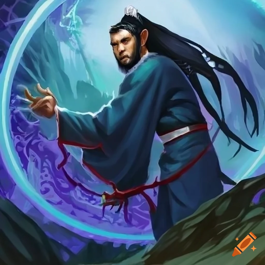 Artwork of an asian elf male in ancient chinese clothing on Craiyon