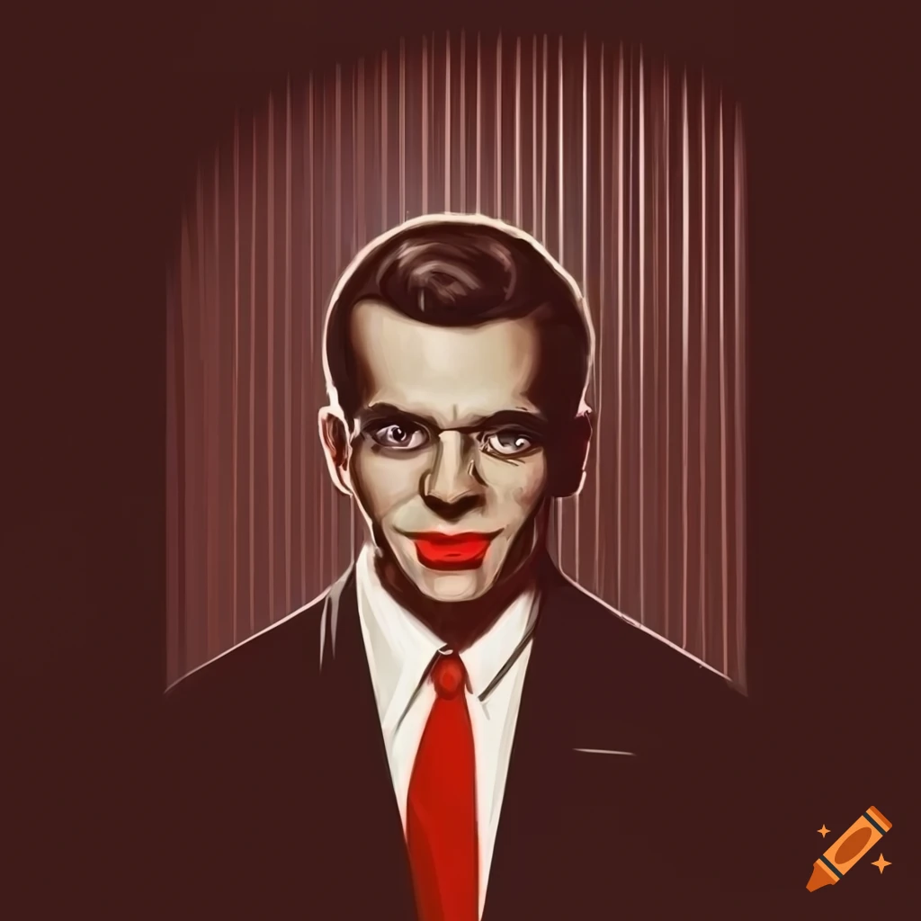 1950s retro artwork of a stylish businessman
