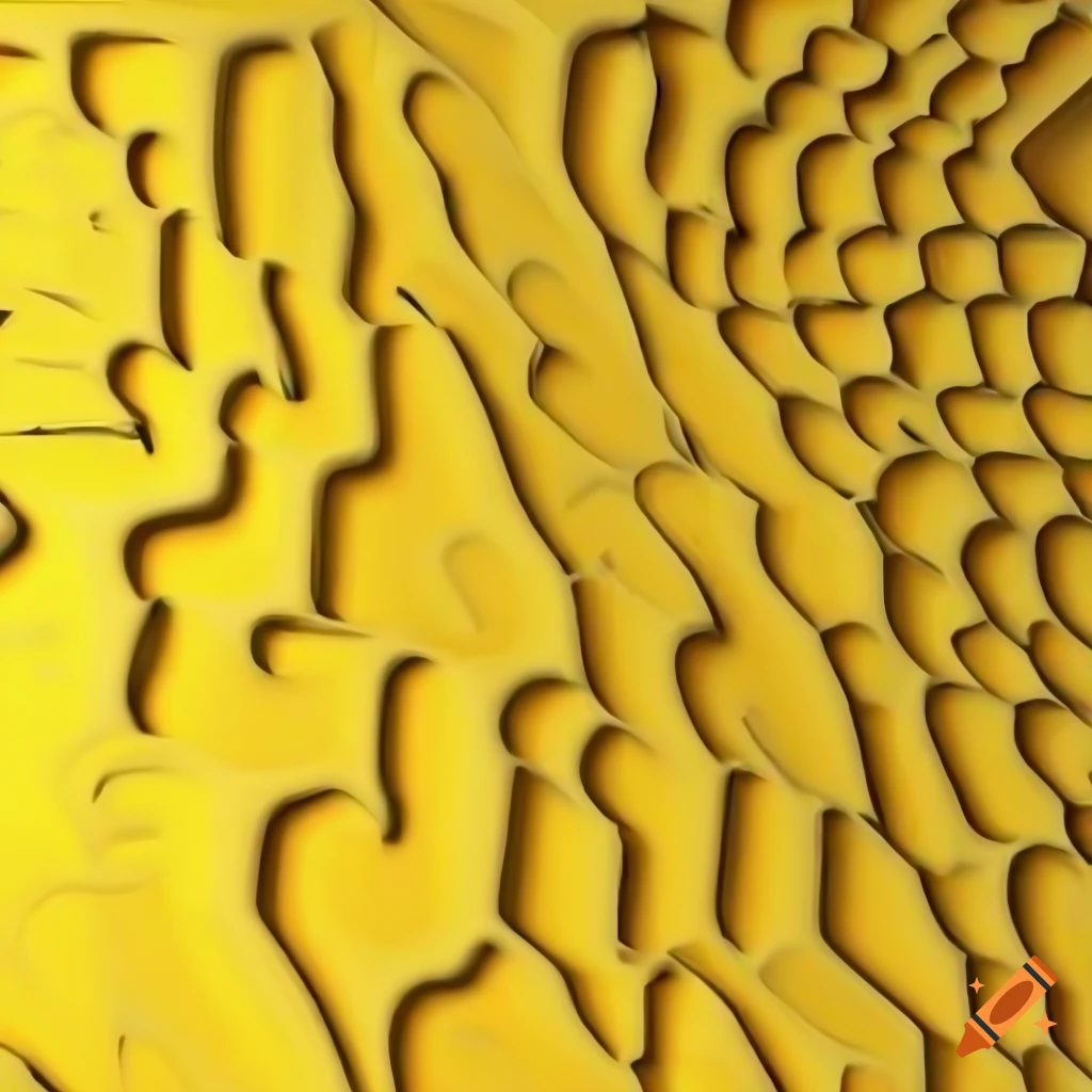 Yellow abstract texture on Craiyon