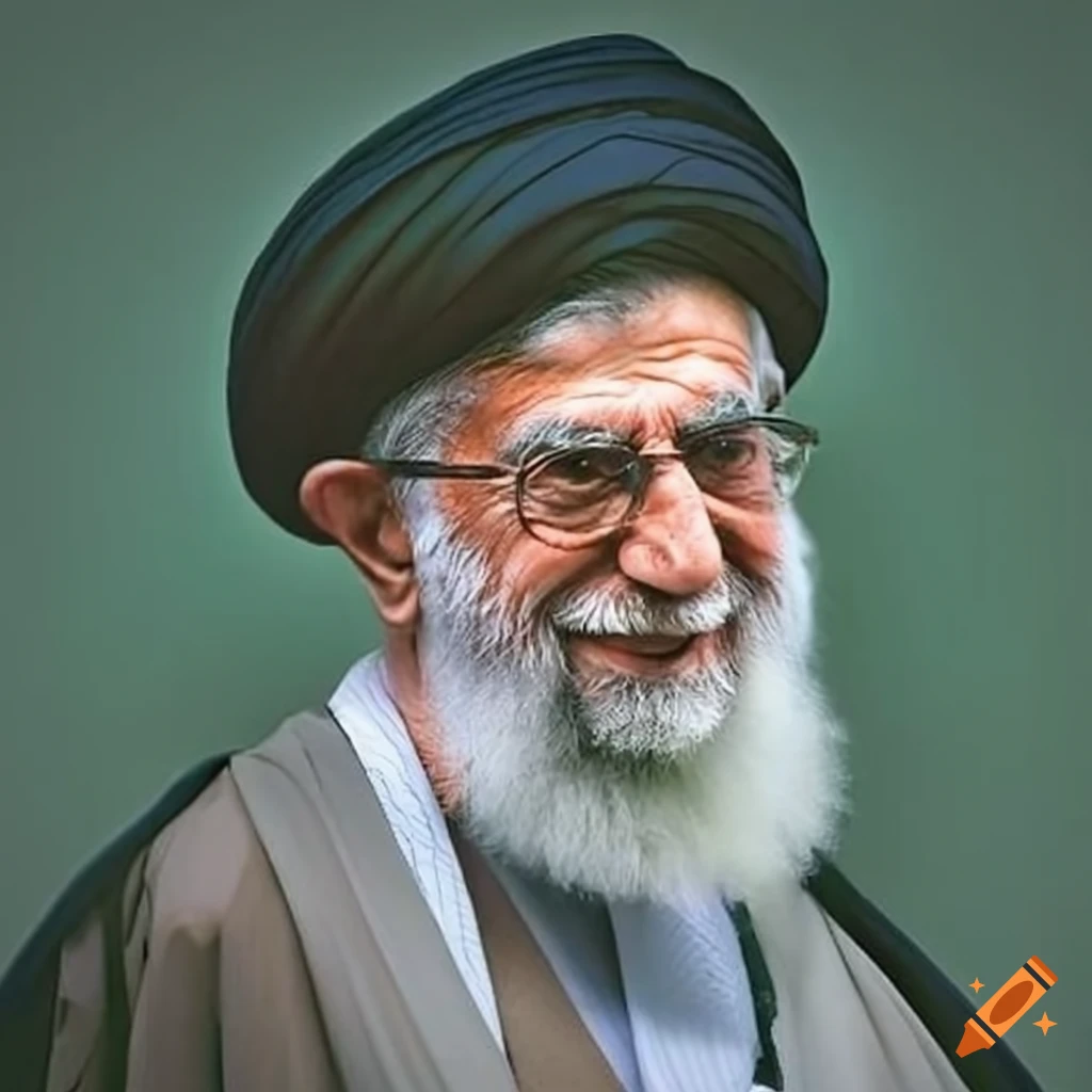 Portrait of ali khamenei, the 2nd supreme leader of iran on Craiyon