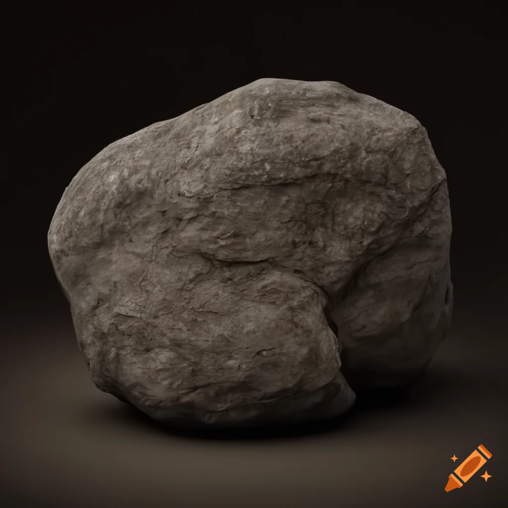 Large rock in a natural landscape on Craiyon