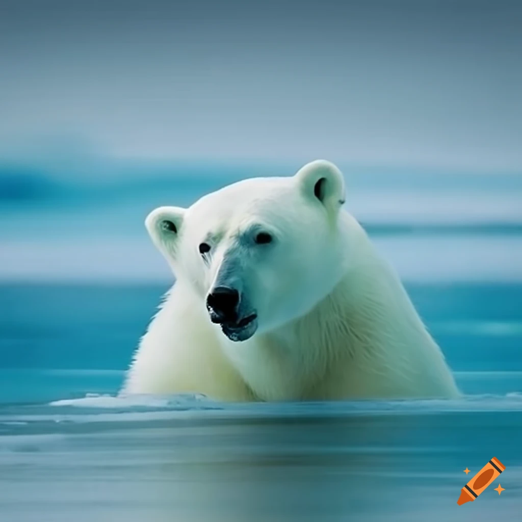 Encounter with polar bears in the wild