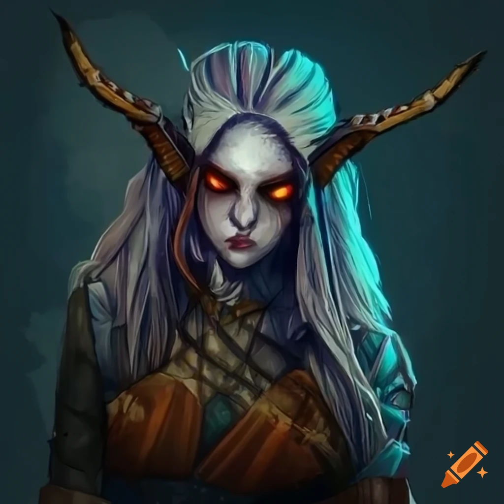 Illustration of a humanoid moth witcher on Craiyon