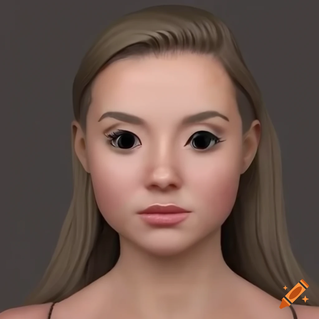 Detailed Portrait Of A Woman Morphing Into Funko Pop Style On Craiyon