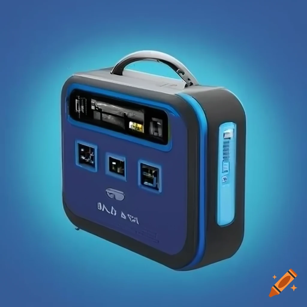 Blue bluetti portable power station