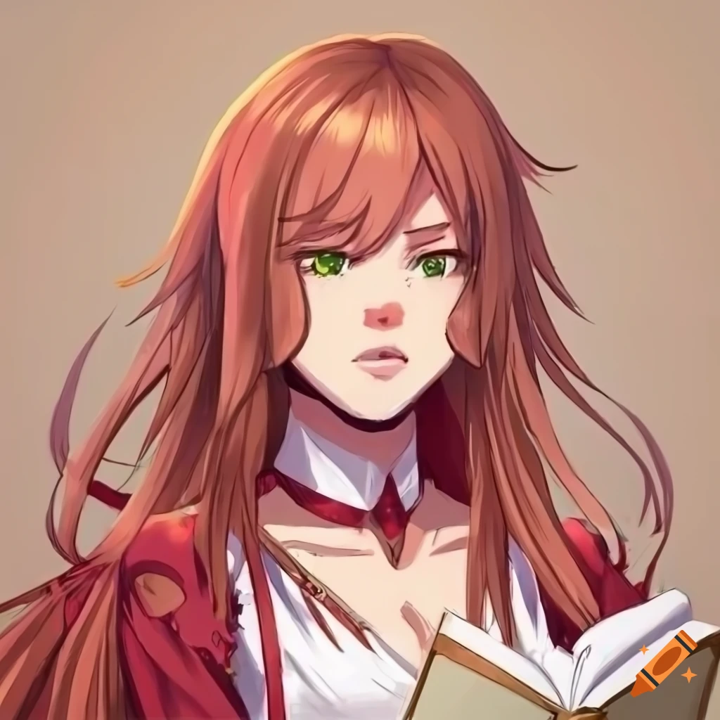 Detailed drawing of Frederica from Triangle strategy holding a spell ...