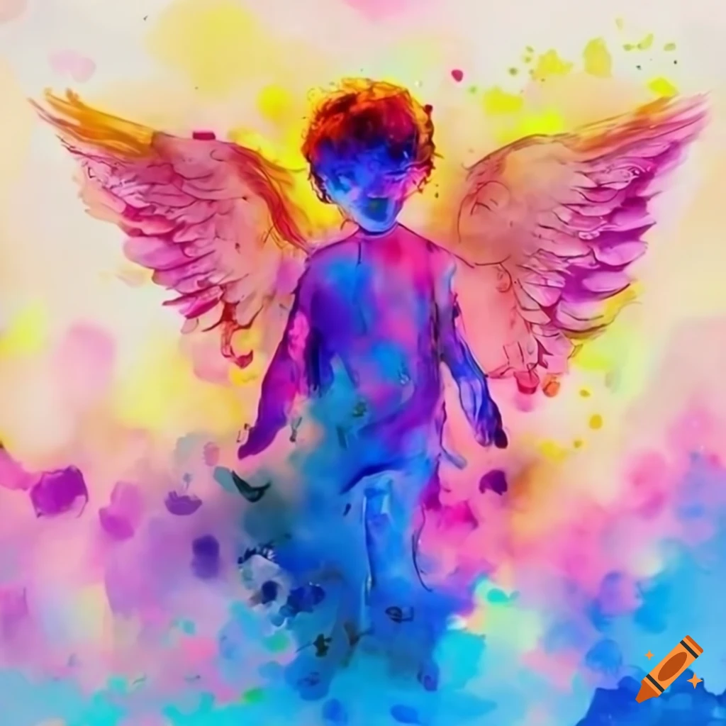 Fallen angel in a hopeless state on Craiyon