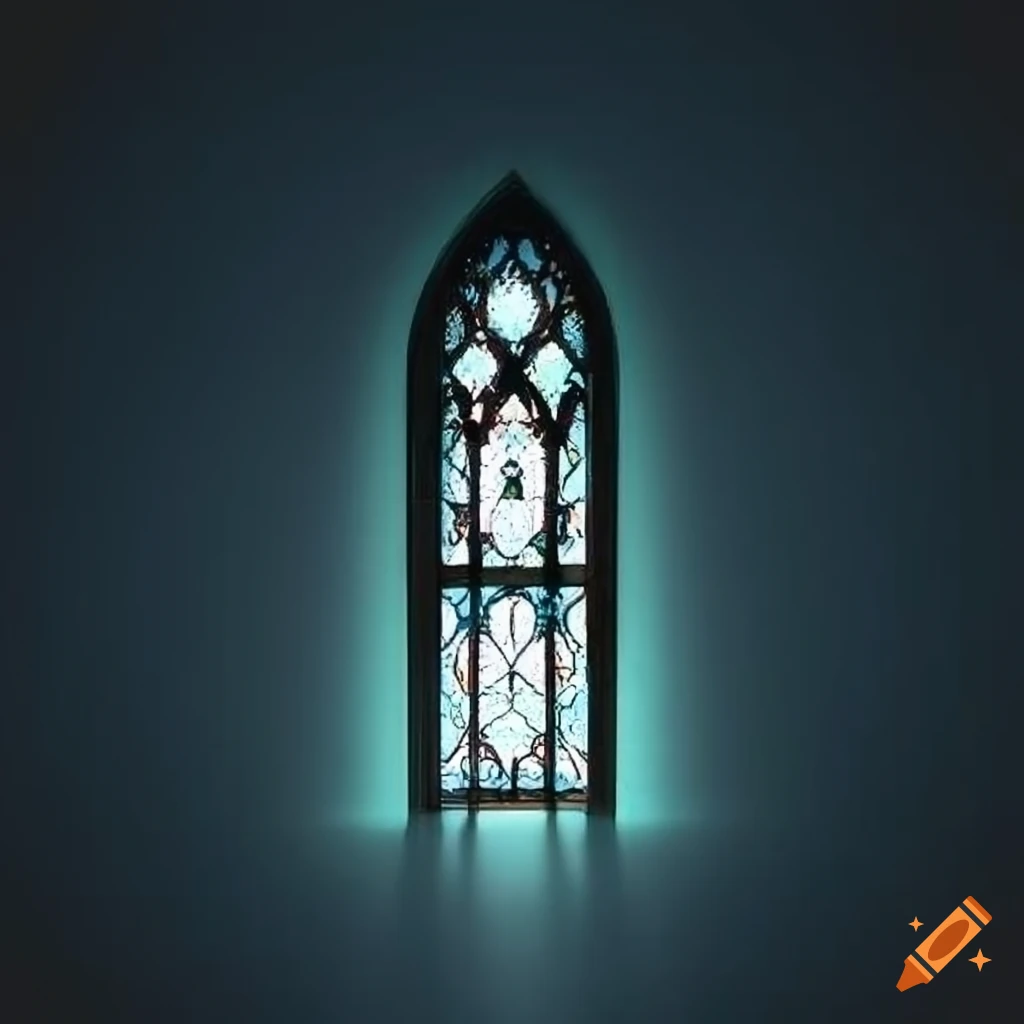 Gothic window with islamic art design on Craiyon