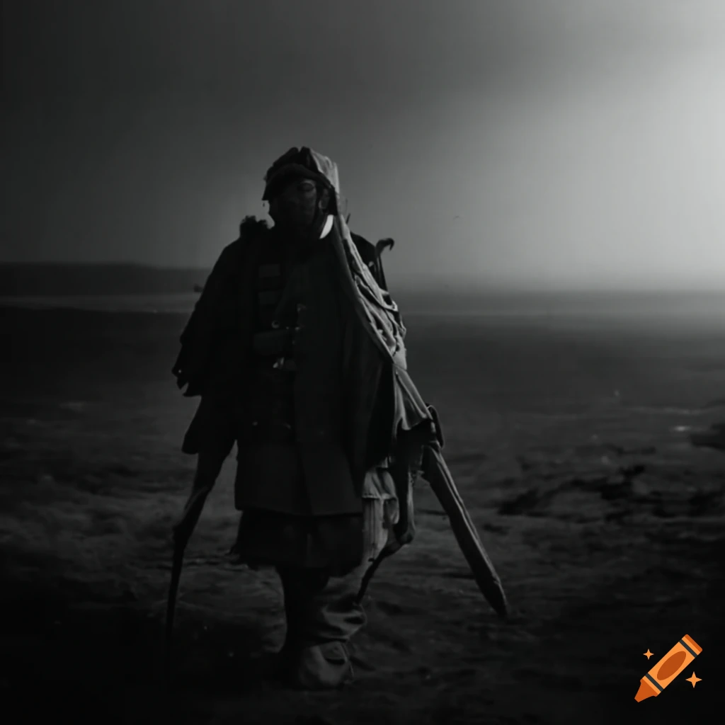 Image of soldiers preparing for war on a historical battlefield