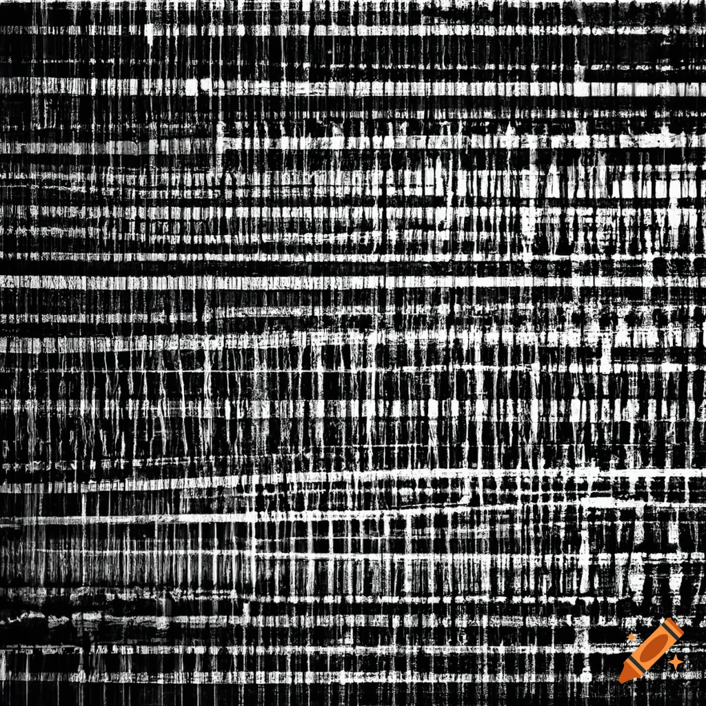 Abstract portrait with barcode texture on Craiyon