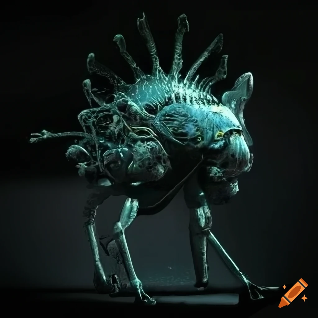 Post-apocalyptic mutant fly insect on Craiyon