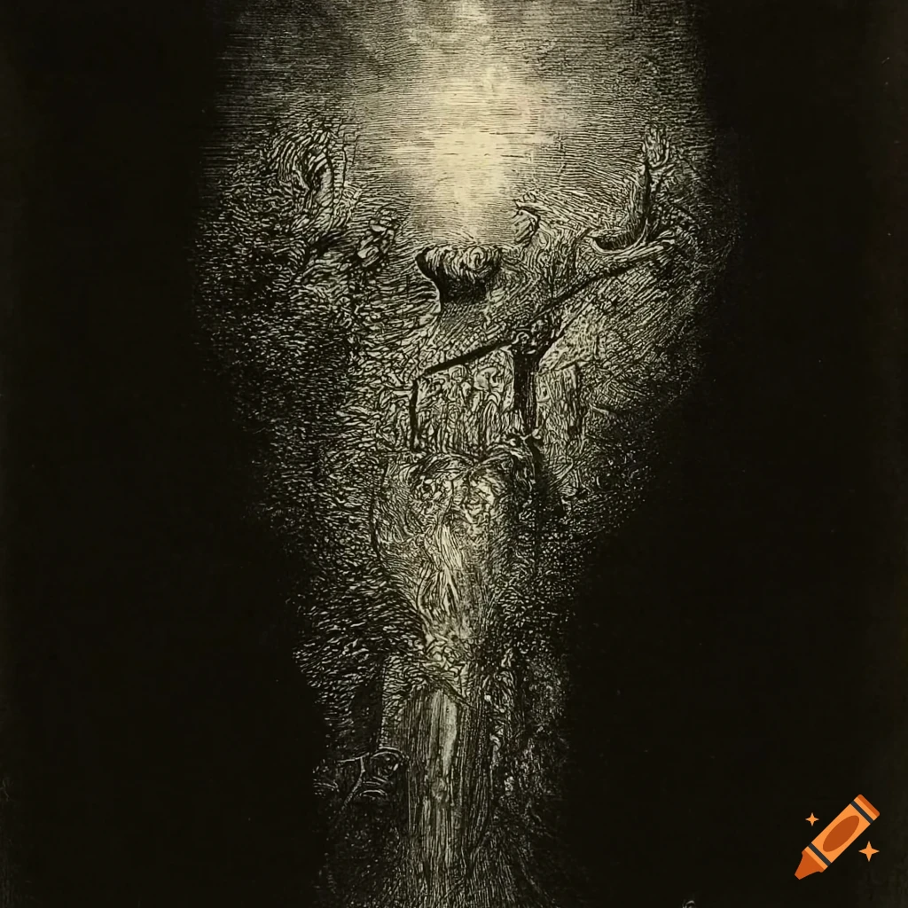 Baroque abstract artwork with mystical elements on Craiyon