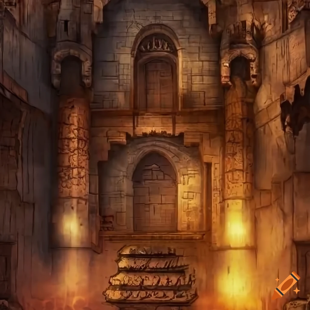 Detailed battle map of a castle in the desert on Craiyon