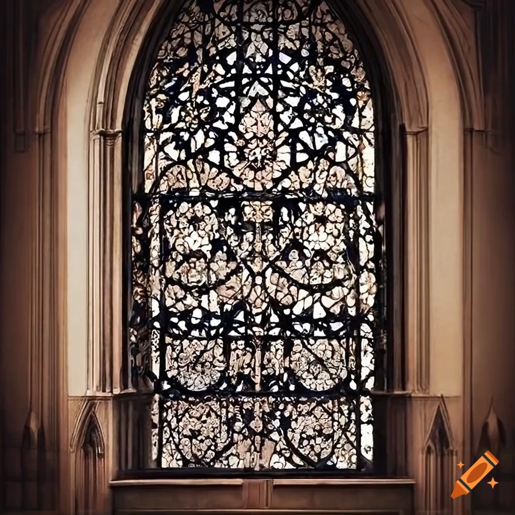 High resolution islamic art with gothic window design on Craiyon