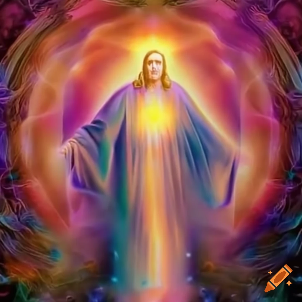 Image of a healing aura around jesus on Craiyon