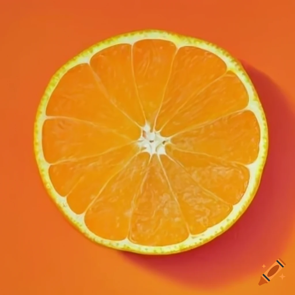 Neatly Arranged Segments Of A Sliced Orange 