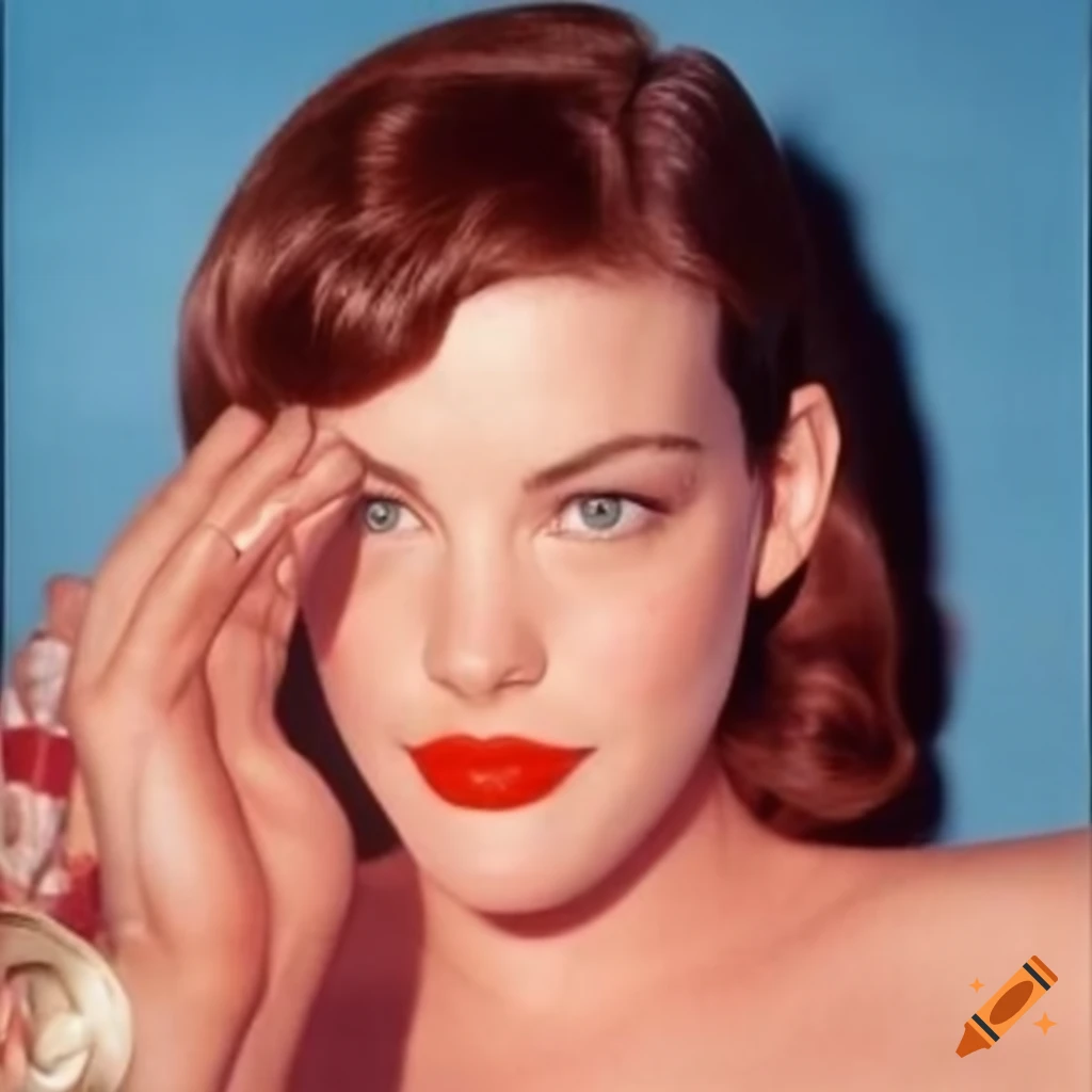 Vintage portrait of liv tyler in a harbour on Craiyon