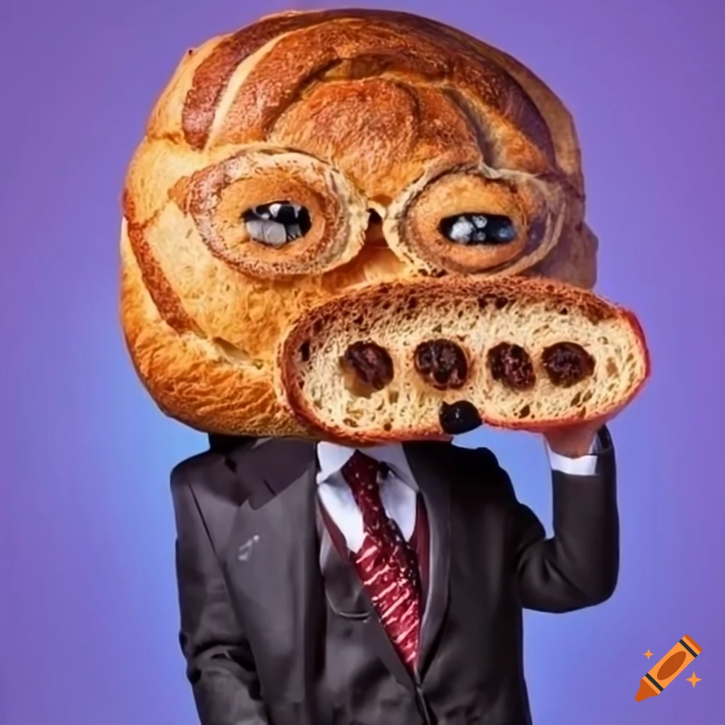 Challah bread beard on Craiyon