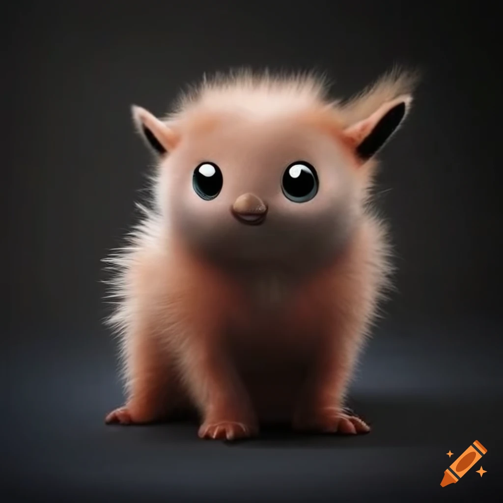 Adorable little creature furball on Craiyon