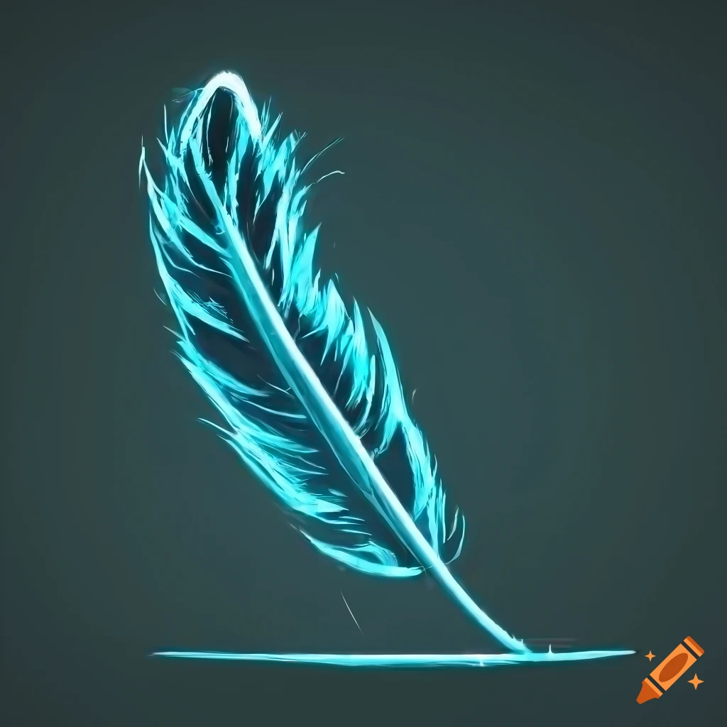 Pink feather game icon with 3d studio lighting on Craiyon