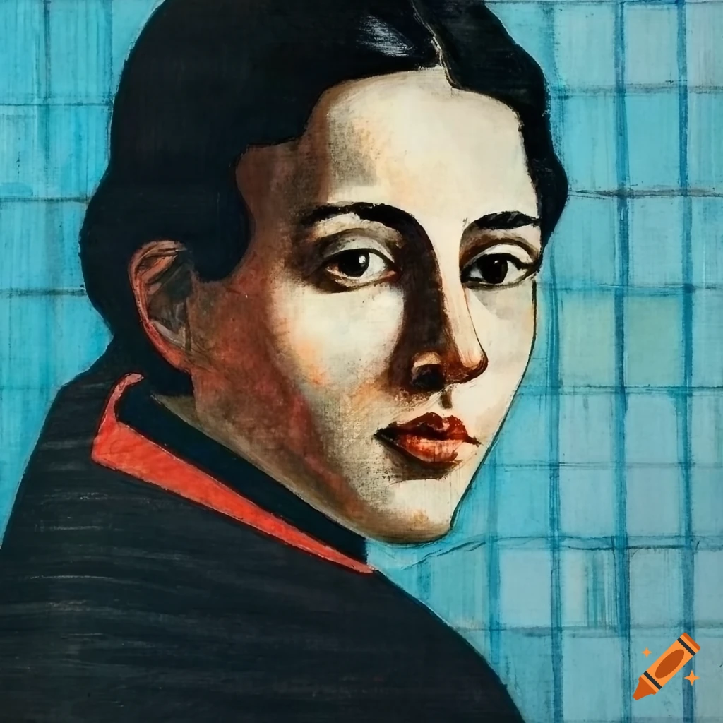 Max ernst style portrait of a young woman on Craiyon