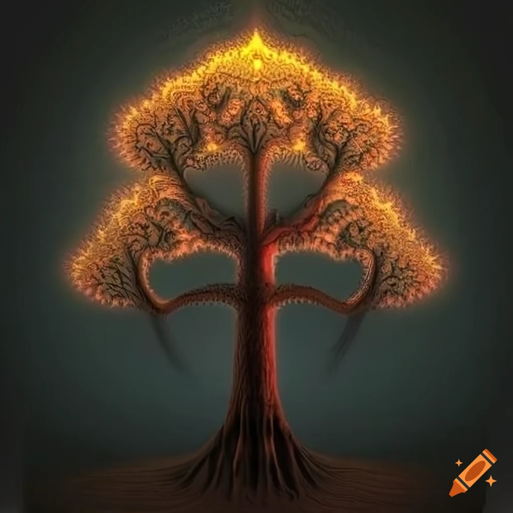 Fractal trees on Craiyon