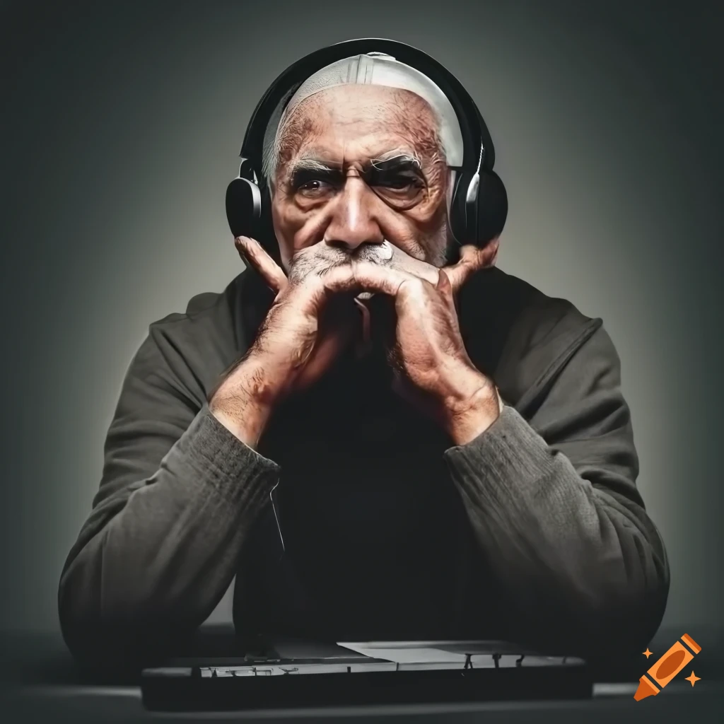 Portrait of a computer programmer in a cinematic computer room on Craiyon