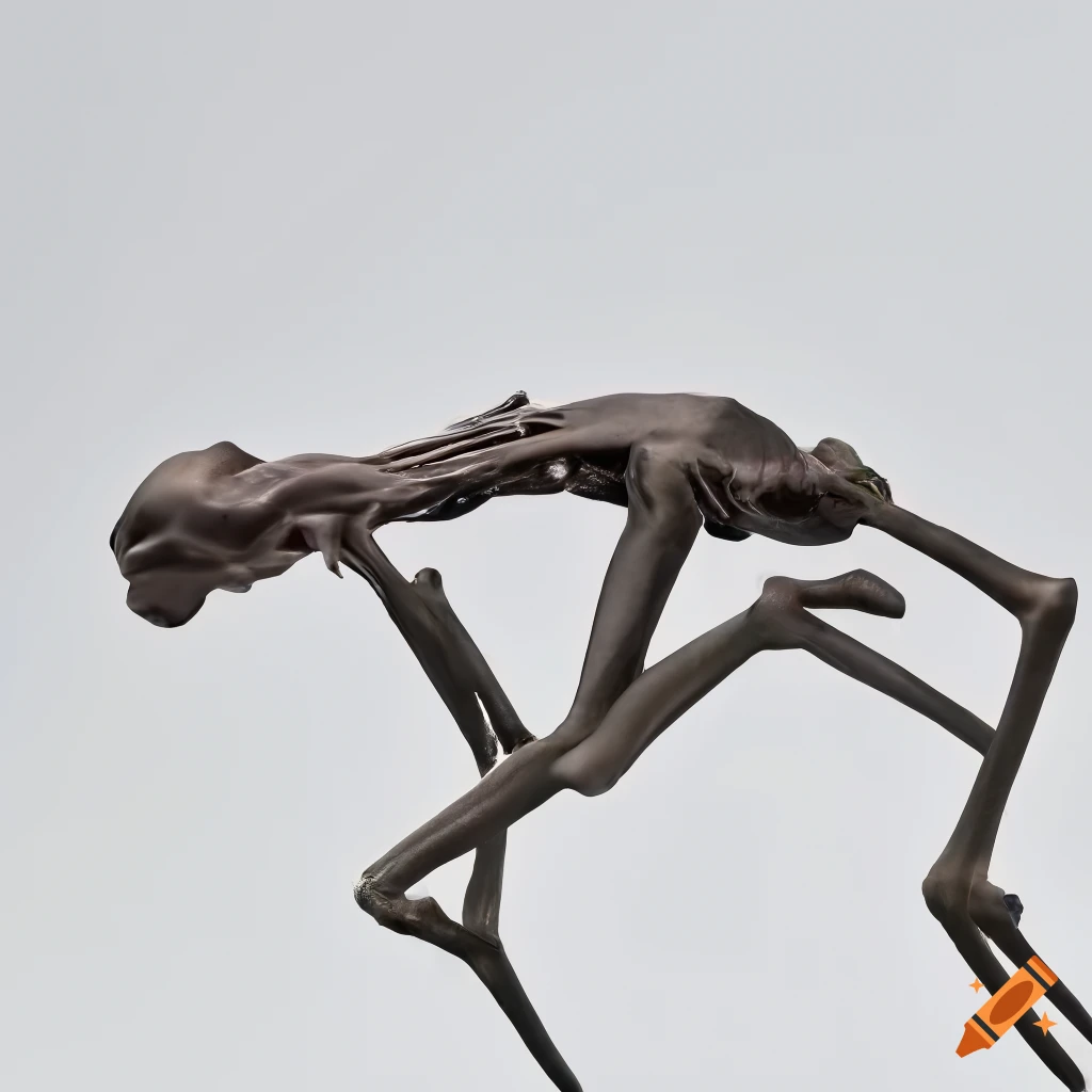 Photo of a unique creature running towards the camera