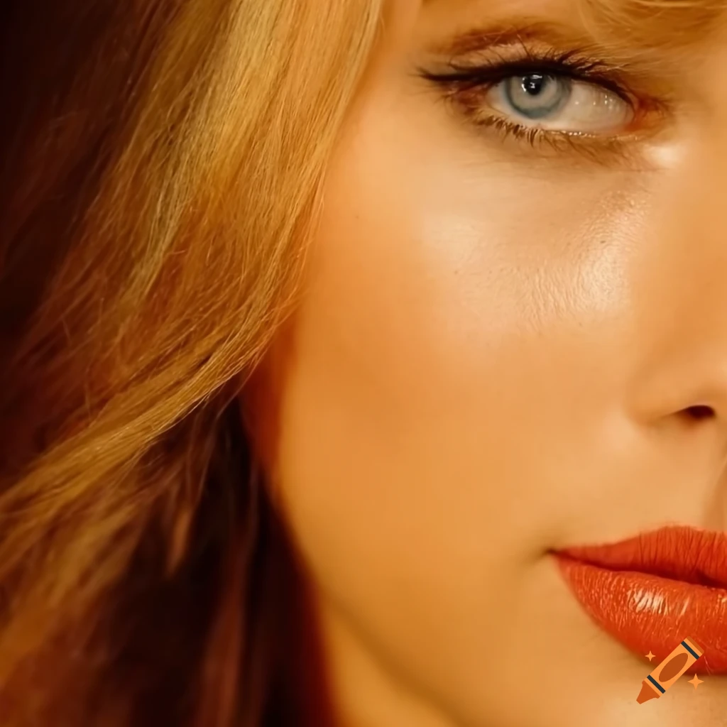 Taylor swift with striking black eyes on Craiyon