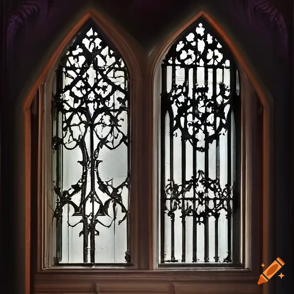 Gothic-inspired islamic art window