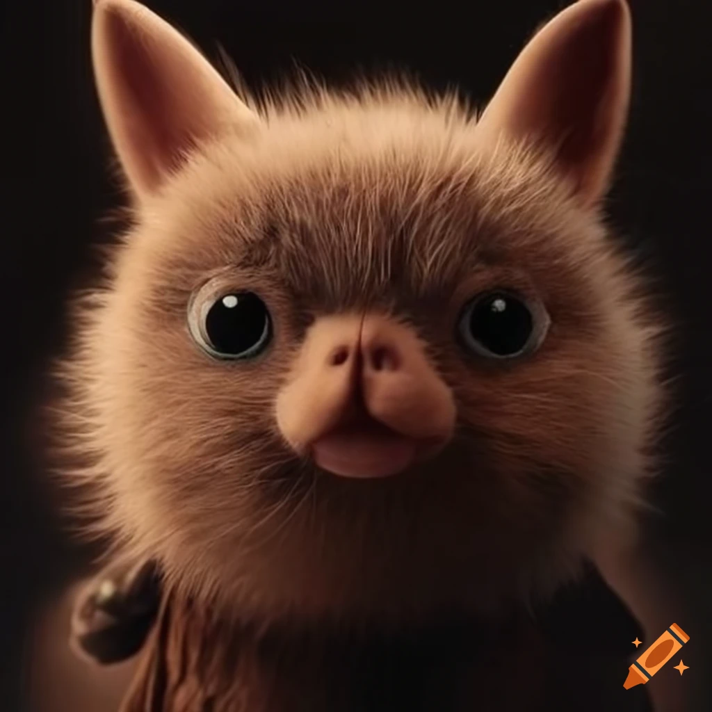 Adorable little creature furball on Craiyon