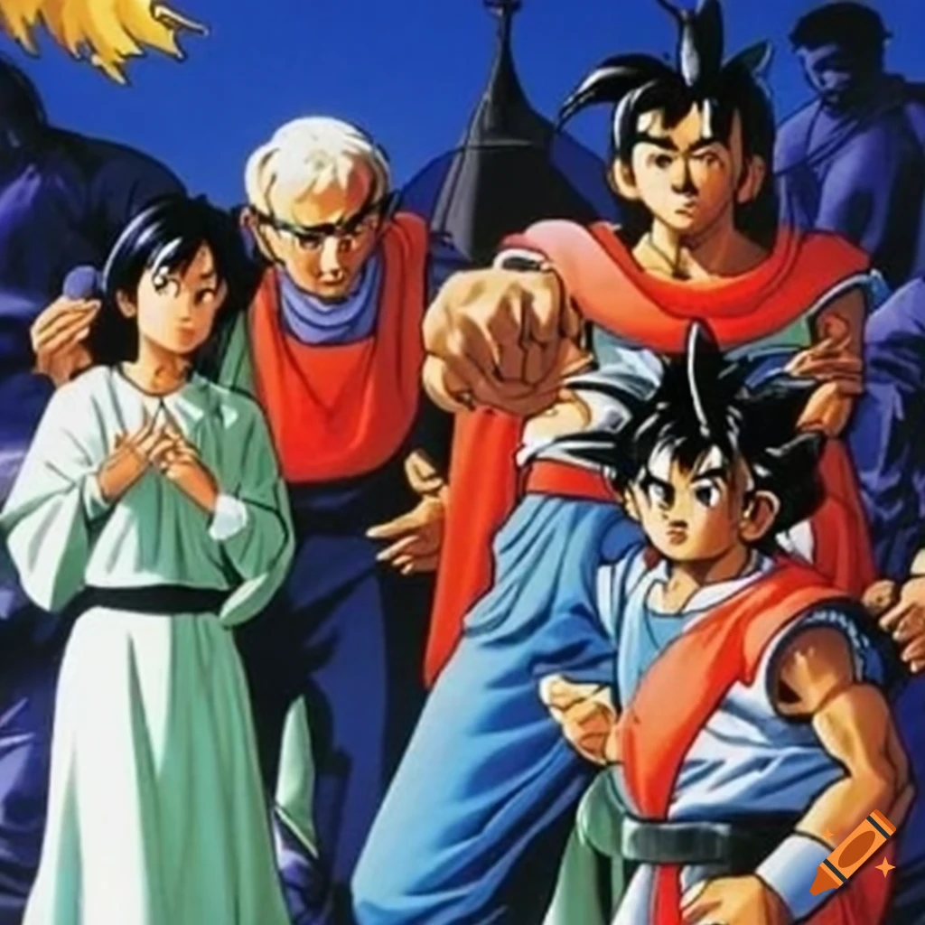 Religious artwork in akira toriyama style on Craiyon
