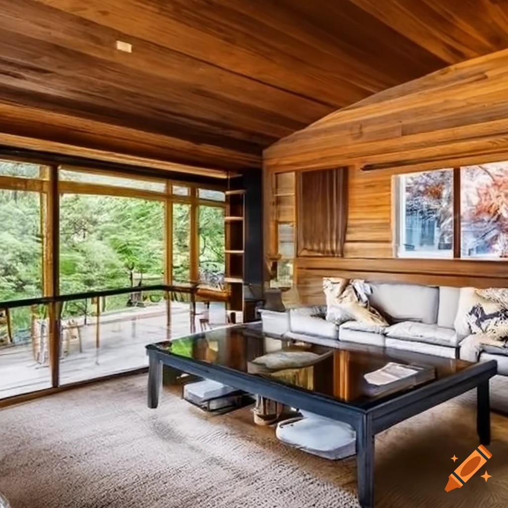 Sleek modern interior of a mountain home