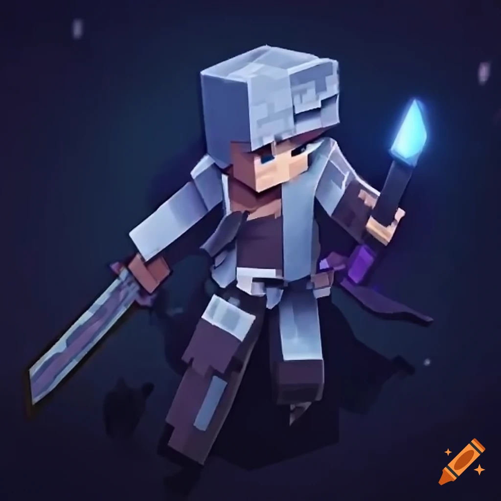 Screenshot of playing minecraft dungeons on Craiyon