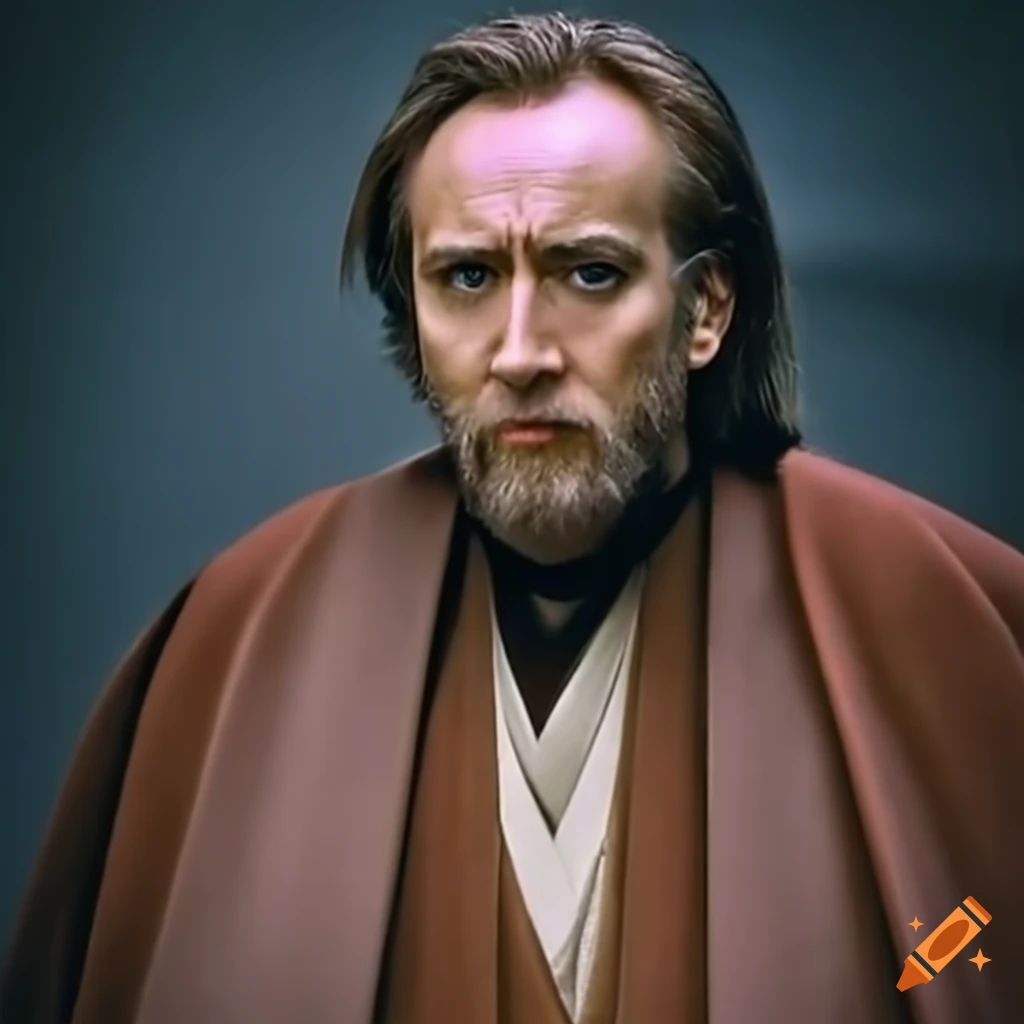 Nicolas cage as obi-wan kenobi on Craiyon