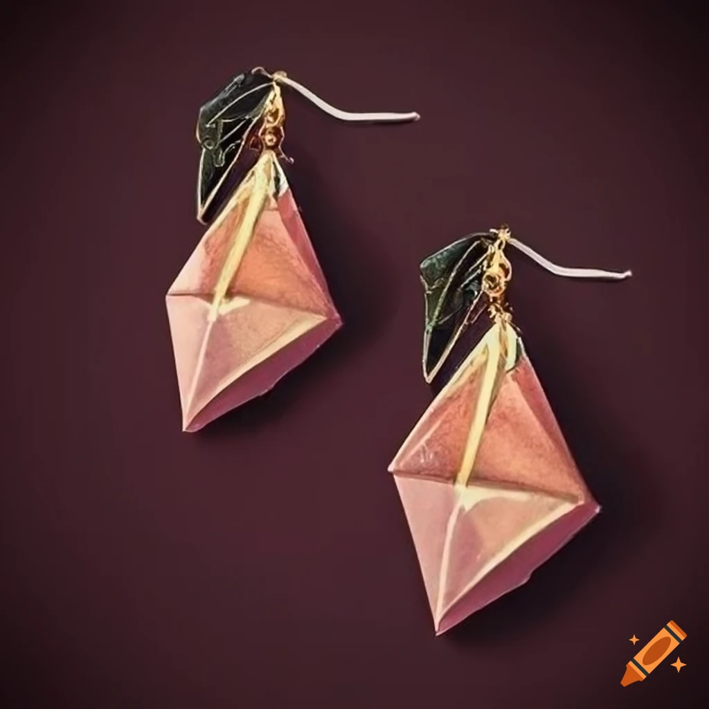 Triangular earring fantasy art on Craiyon