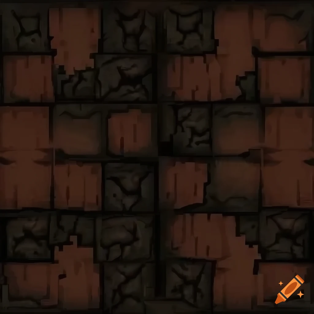 Style of darkest dungeon, sand floor tiles texture on Craiyon
