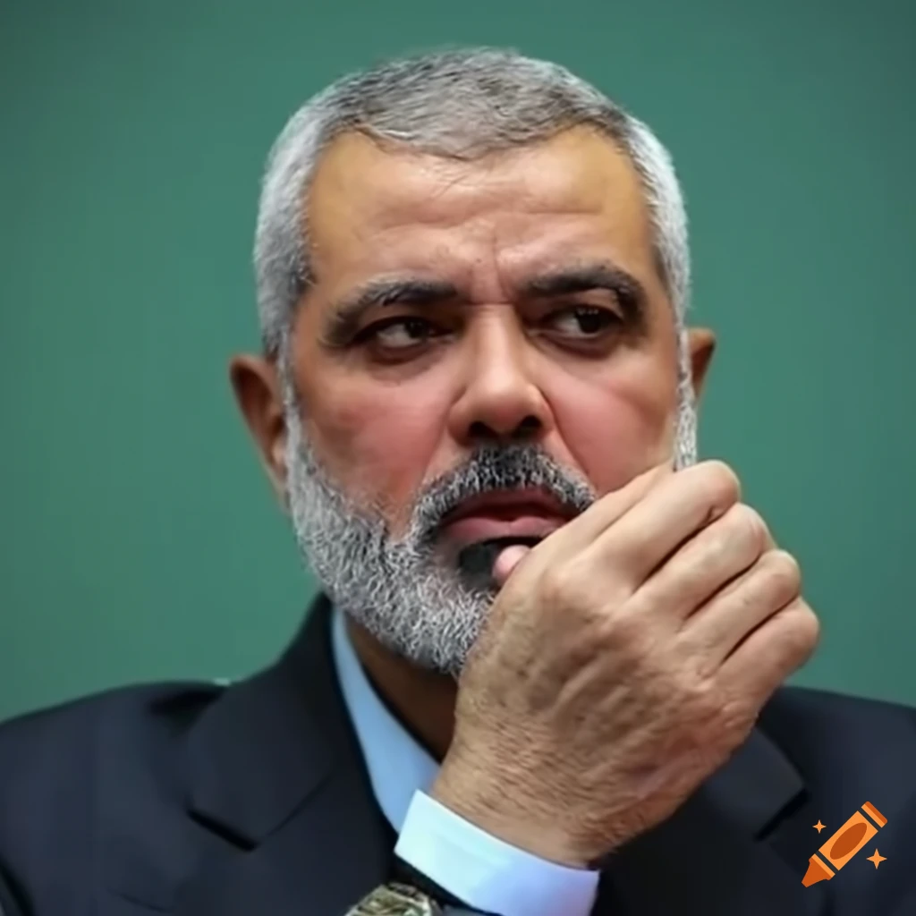 Portrait of ismail haniyeh on Craiyon