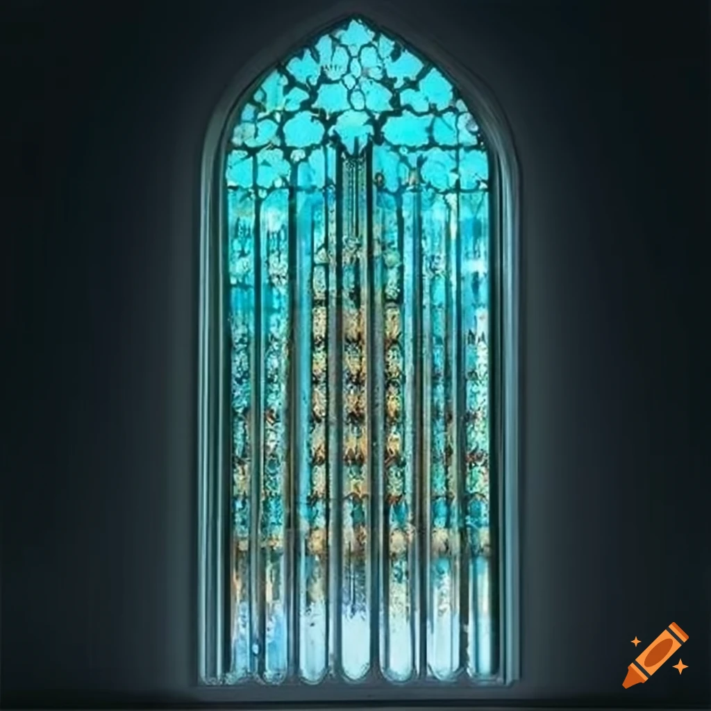 Islamic art inspired gothic window in templo de cristal