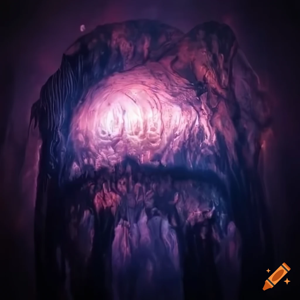 Horror structures in cosmic landscape on Craiyon