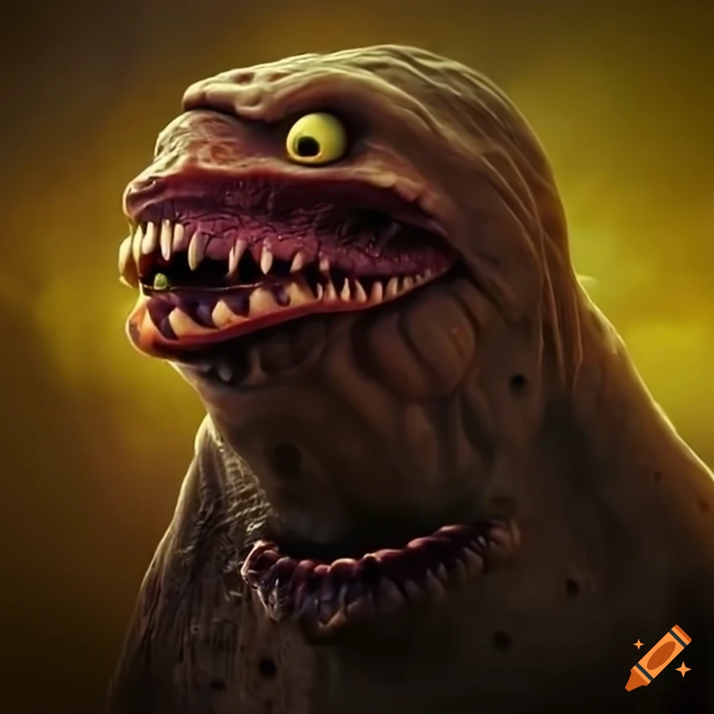 Image of monstrous worms in a dystopian setting on Craiyon