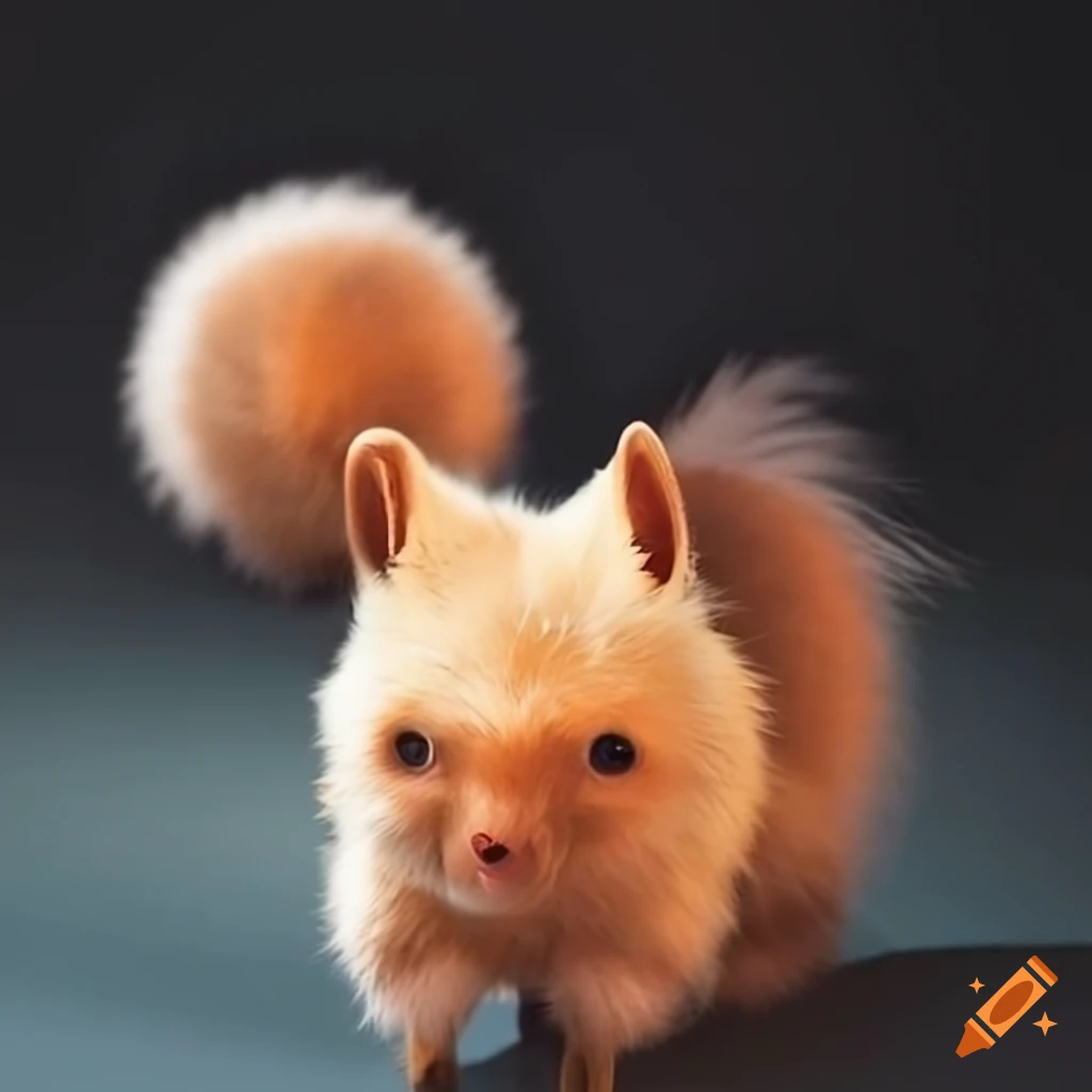 Cute furball image on Craiyon