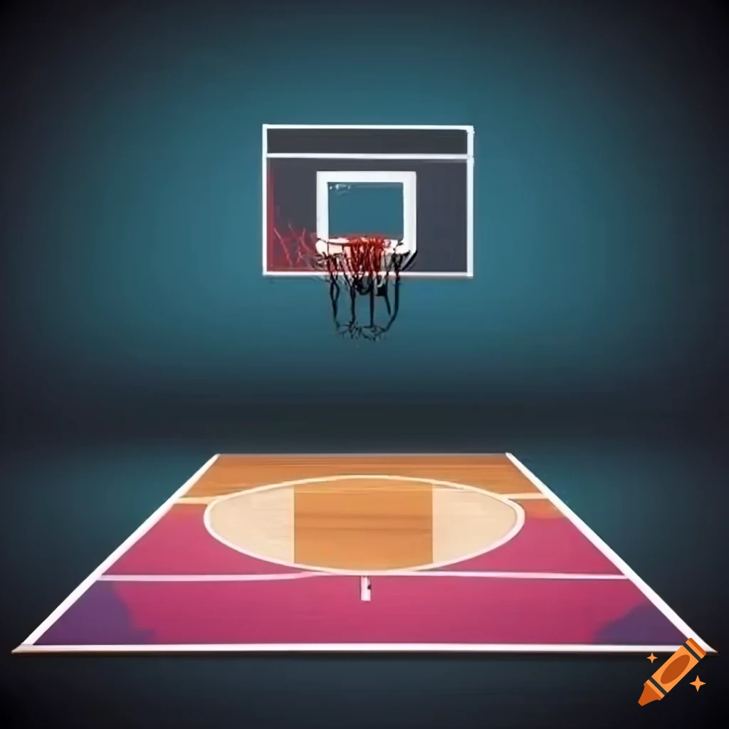 Vr basketball court on Craiyon