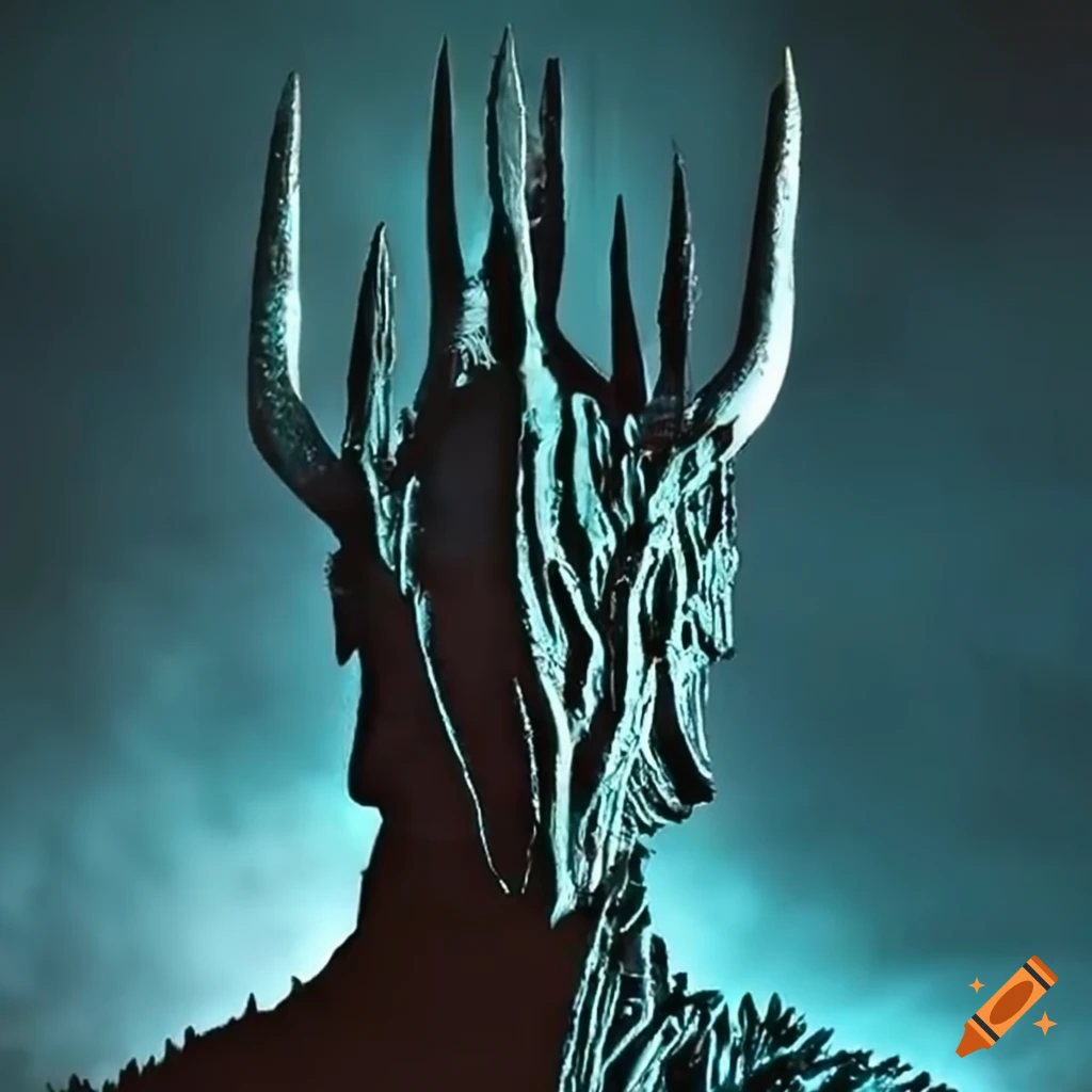 Retro-futuristic sauron mordor propaganda poster on Craiyon