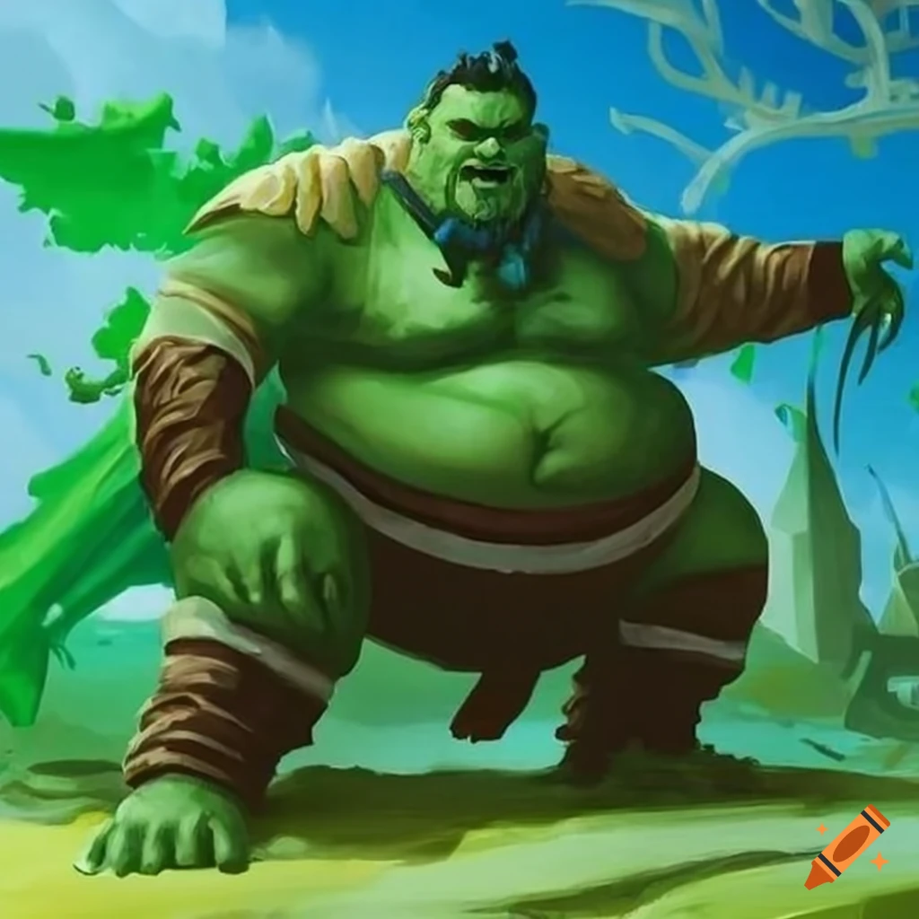 Illustration of a green magic character in ancient chinese robes on Craiyon