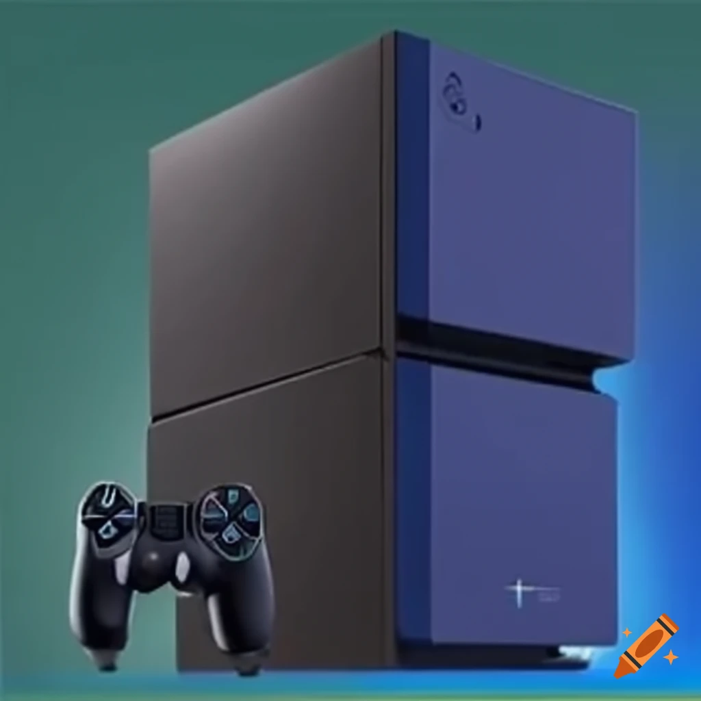 Ps4 console with crossed out sign on Craiyon