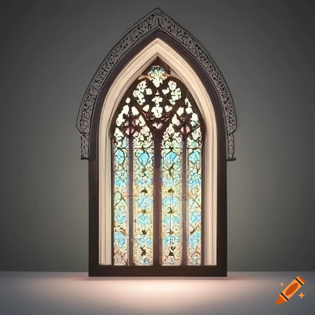 Elegant gothic window and altar in islamic art style on Craiyon