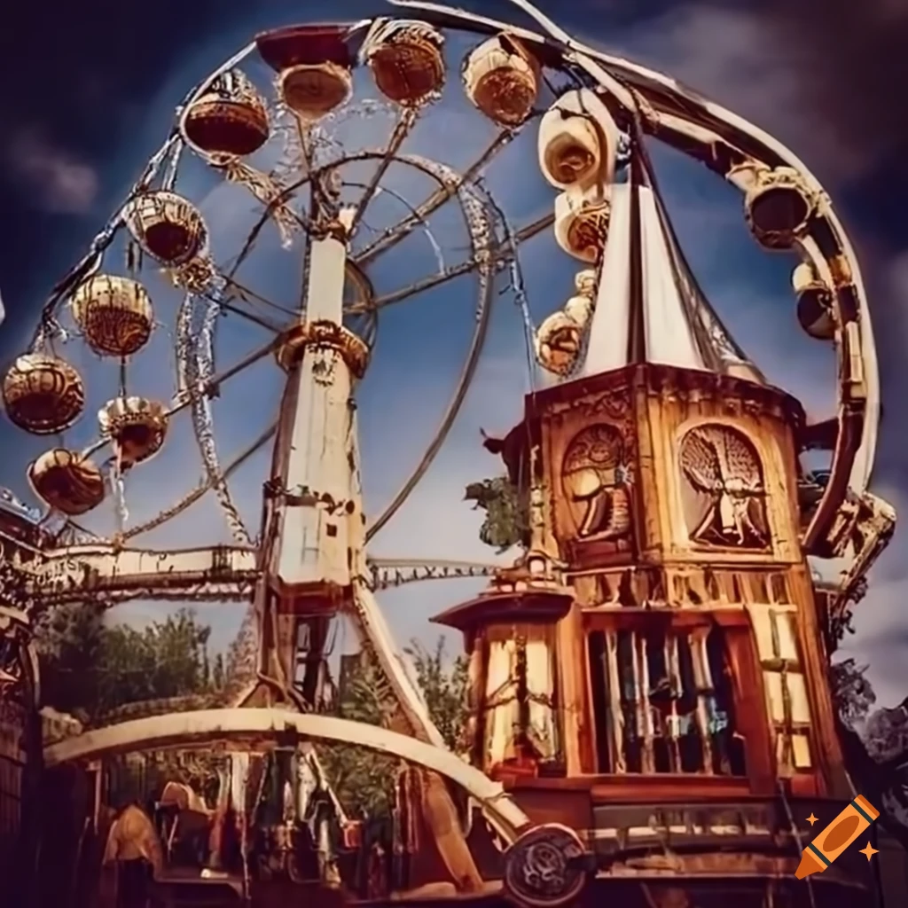 Steampunk amusement park